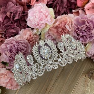 Accessories | Stunning Royal Crest Princess Queen Crystal Bridal Tiara ...
